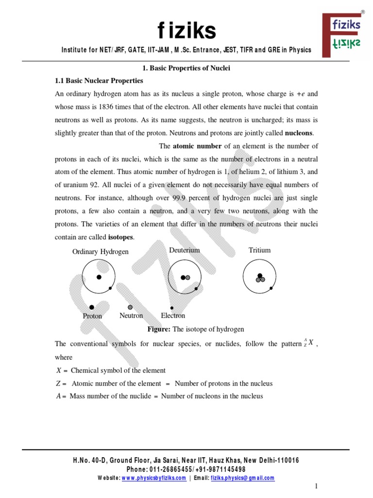 Nuclear Physics - Sample Material | PDF | Atomic Nucleus | Nuclear Physics