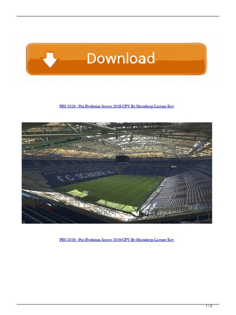 PES 2019 Pro Evolution Soccer 2019CPY by Heroskeep License Key PDF ...