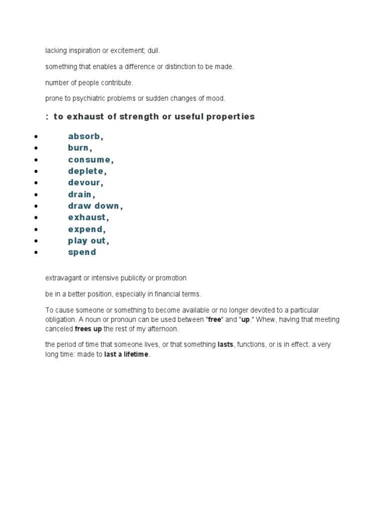 Lacking Inspiration or Excitement | PDF