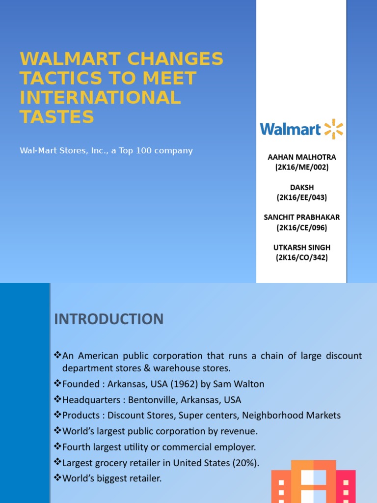 SCM Case Study | PDF | Walmart | Retail