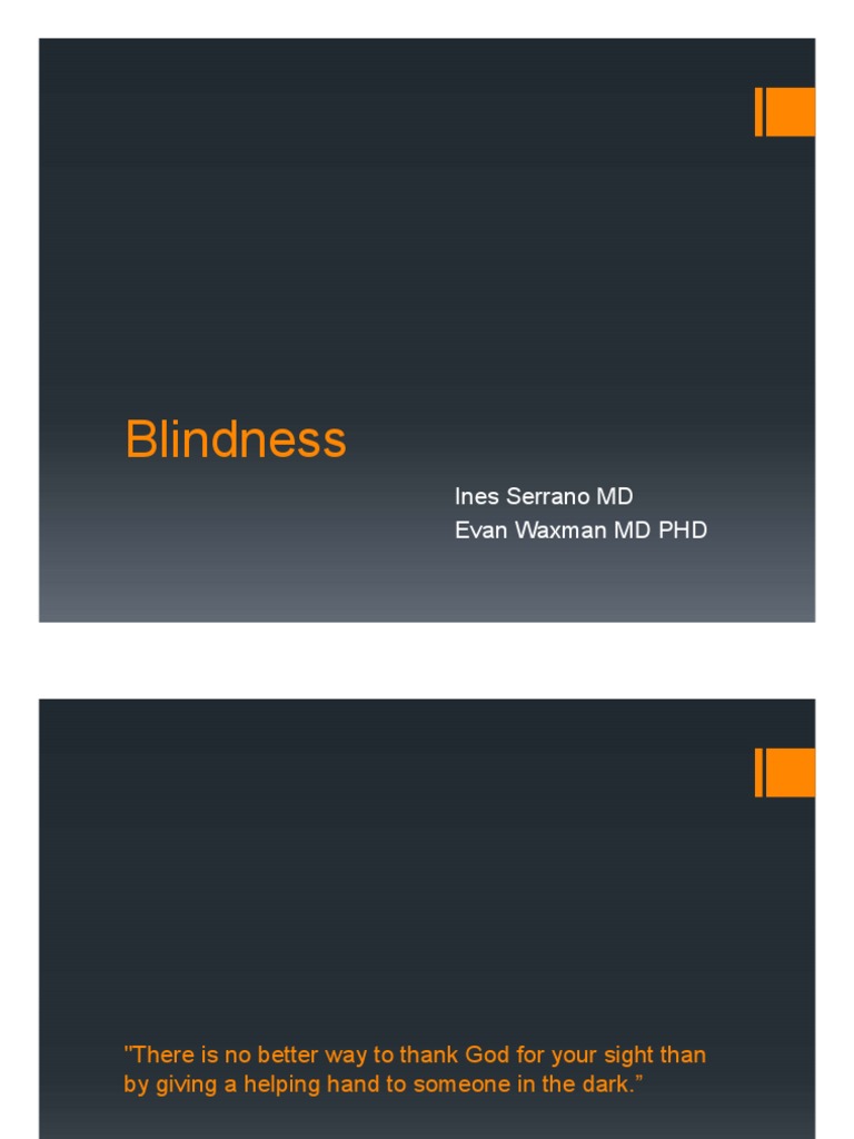 What Are Causes of Blindness | PDF | Visual Impairment | Visual Acuity