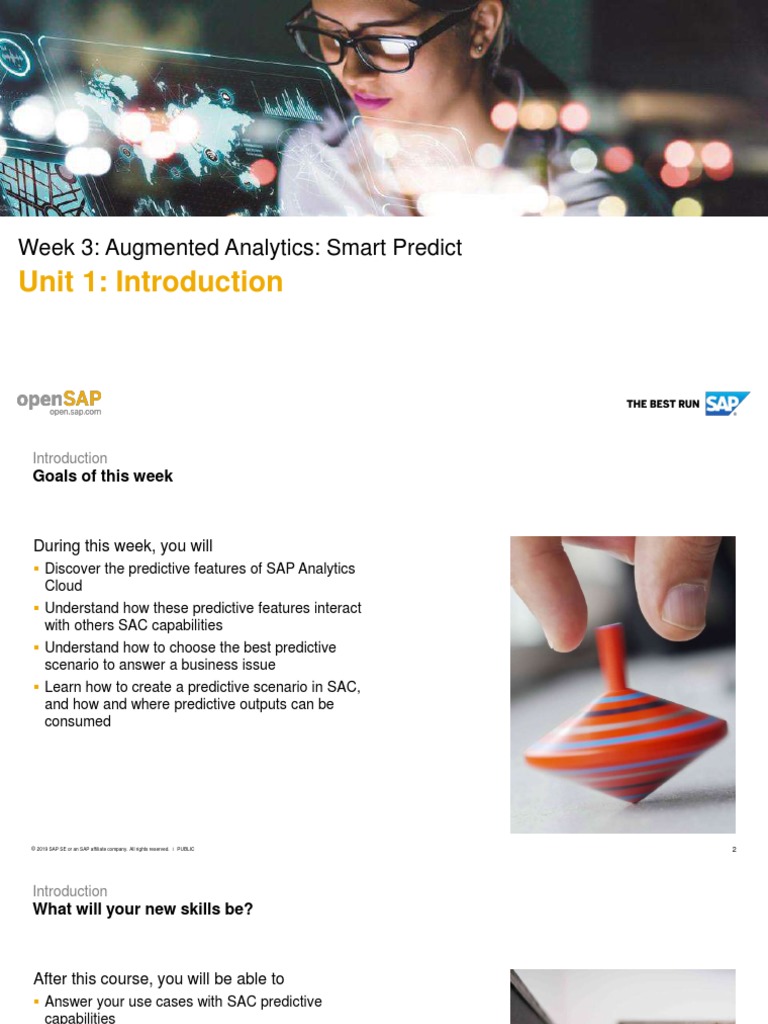 openSAP Sac1 Week 3 All Slides PDF | PDF | Time Series | Regression Analysis