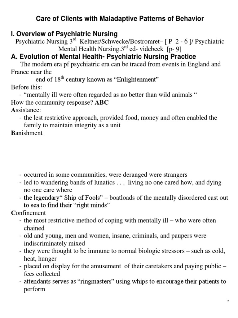 Care of Clients with Maladaptive Patterns of Behavior | PDF | Insanity Defense | Id