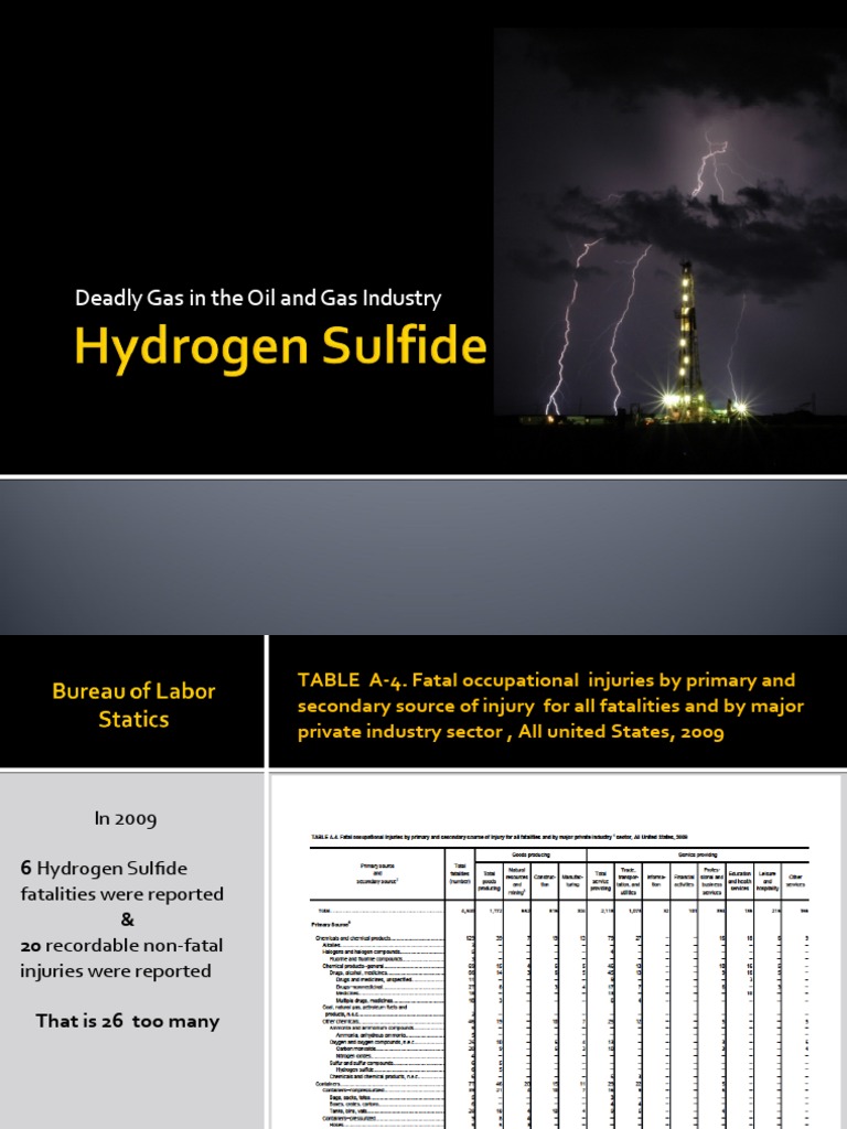 H2S PowerPoint Presentation | PDF | Personal Protective Equipment ...