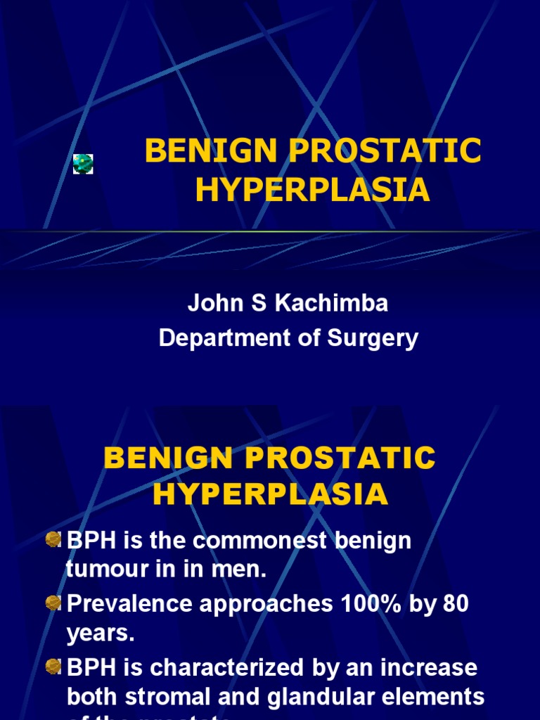 Management of Benign Prostatic Hyperplasia | PDF | Prostate ...