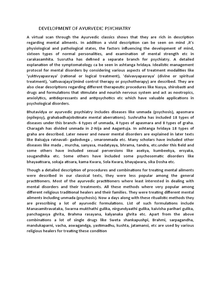 Manasika Roga Chikitsa | PDF | Religion & Spirituality