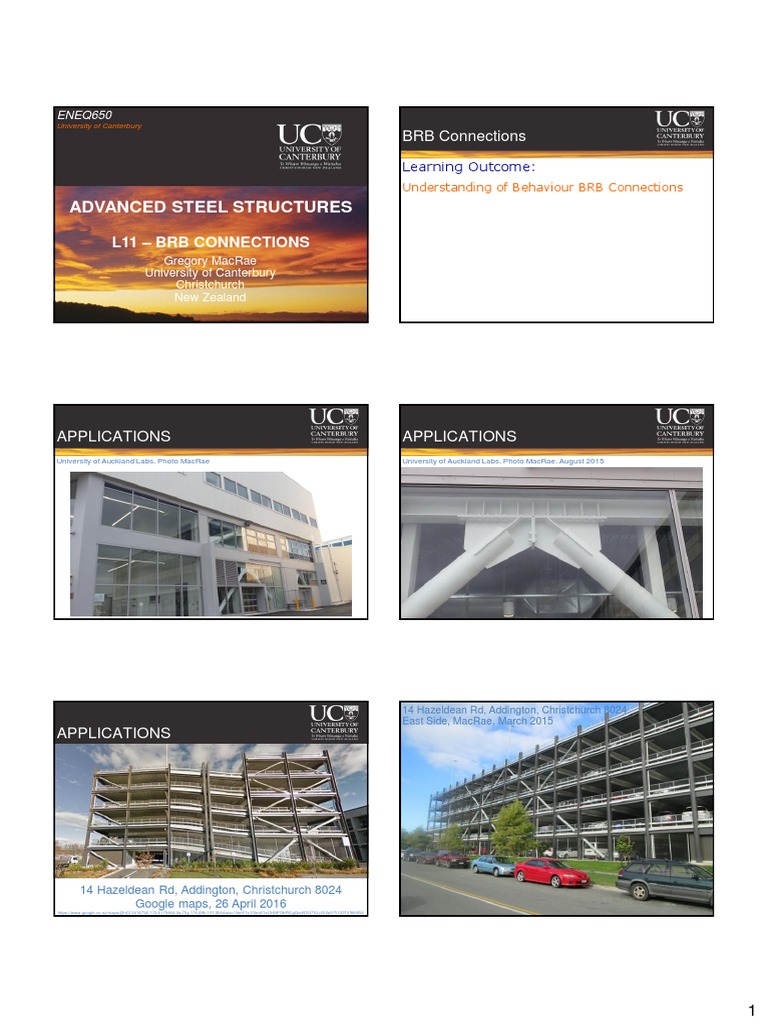 Understanding BRB Connections | PDF | Beam (Structure) | Column