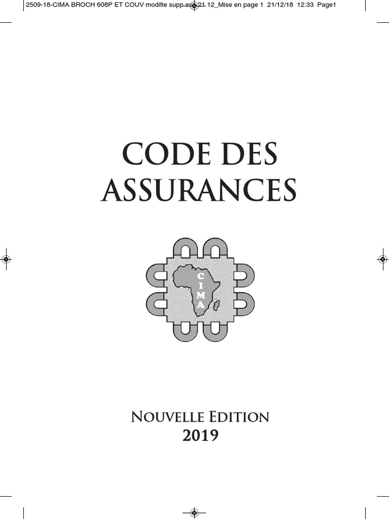 Traité CIMA pour l'Industrie des Assurances | PDF | Traité | Commission européenne