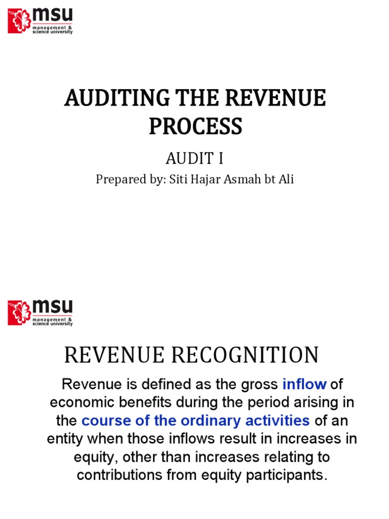 Revenue Audit Procedures Overview | PDF | Receipt | Invoice