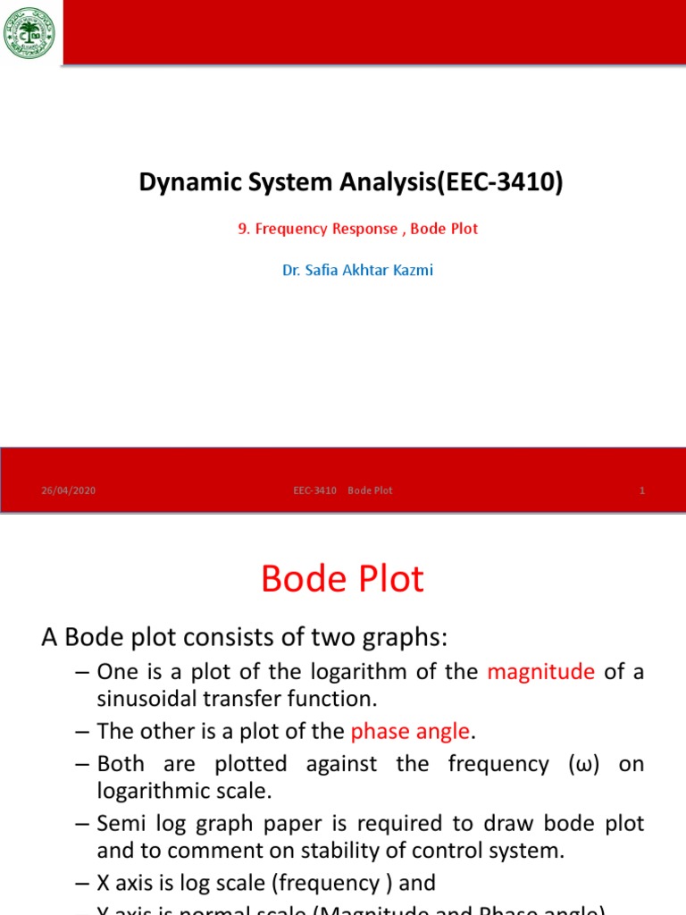 9, Frequency Response 2 Bode Plot PDF | PDF | Electrical Engineering | Control Theory