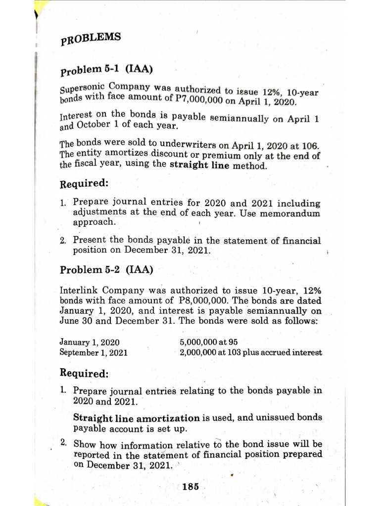 Chapter 5 Bonds Payable | PDF