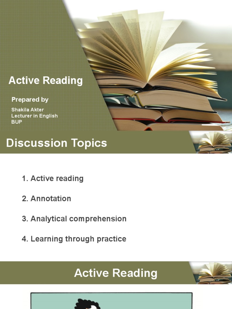 Active Reading | PDF | Reading Comprehension | Epistemology