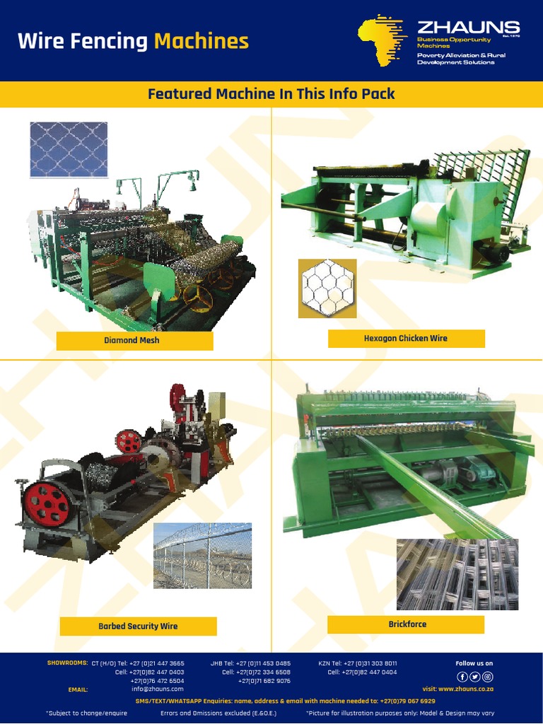 Machines: Wire Fencing | Download Free PDF | Wire | Manufactured Goods