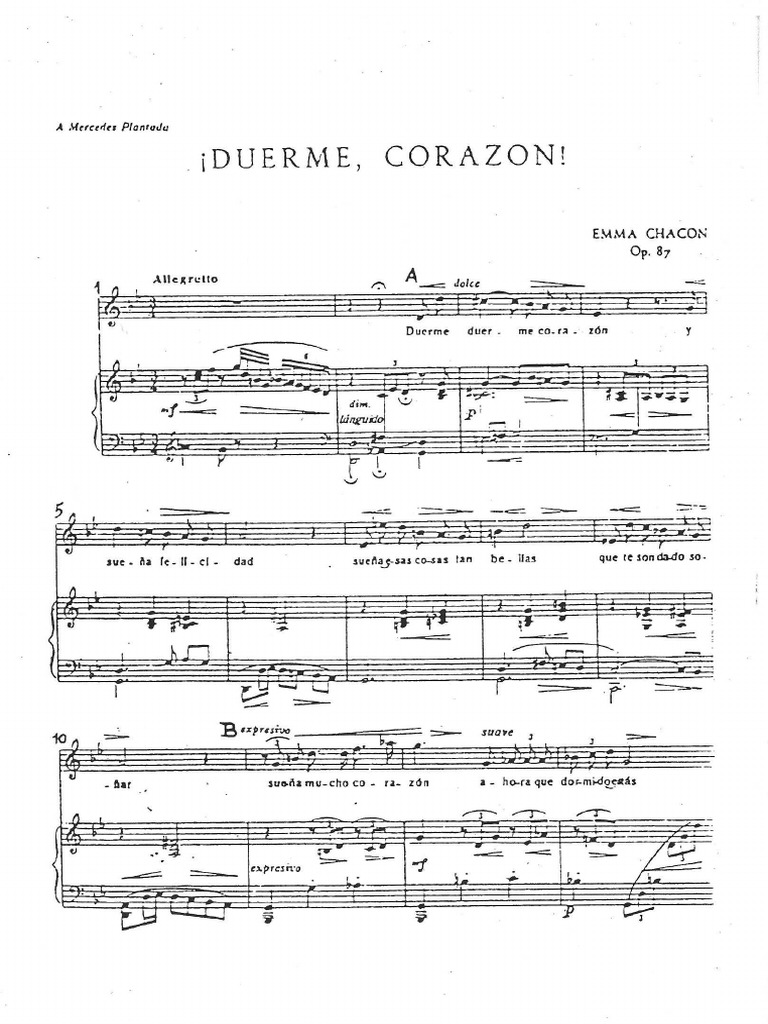 Emma Chacón: "Duerme Corazón" | PDF