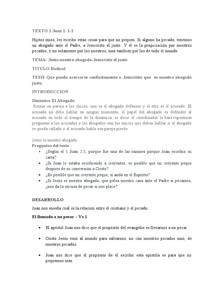 Sermon Radical | PDF | Pecado | Jesús