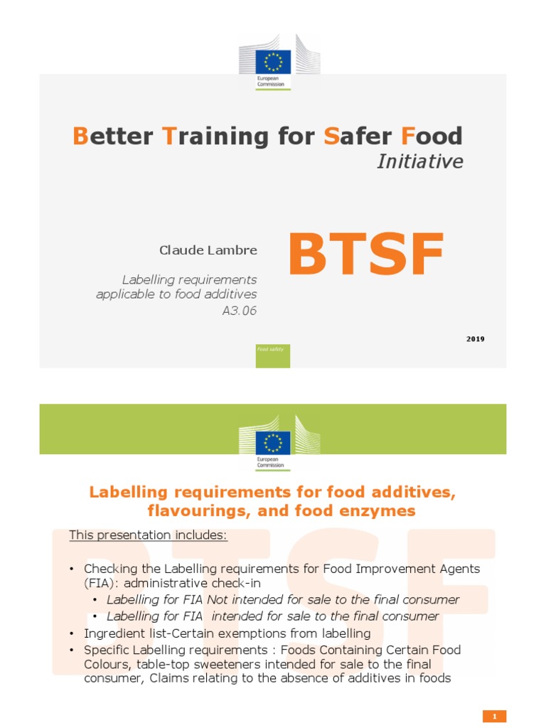 A3.06 Labelling Requriements Applicable To Food Additives | PDF | Sugar ...