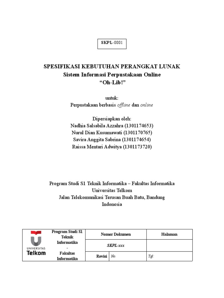 Revisii SKPL | PDF | Bisnis | Teknologi & Rekayasa