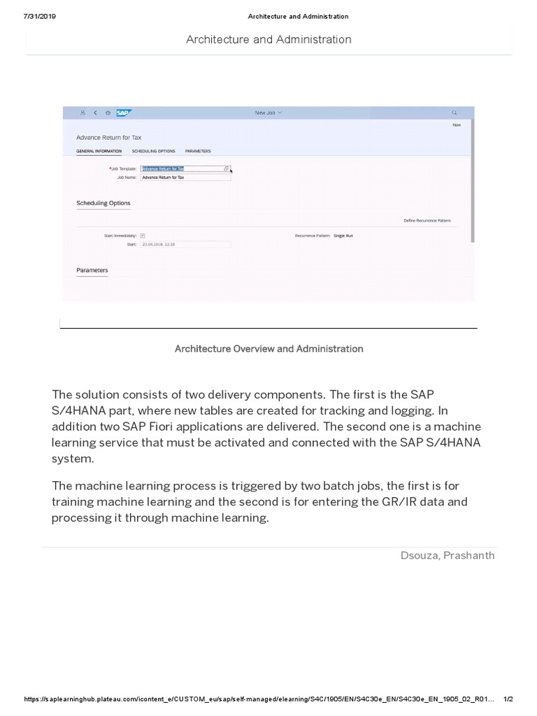 SAP S/4HANA Architecture Overview | PDF