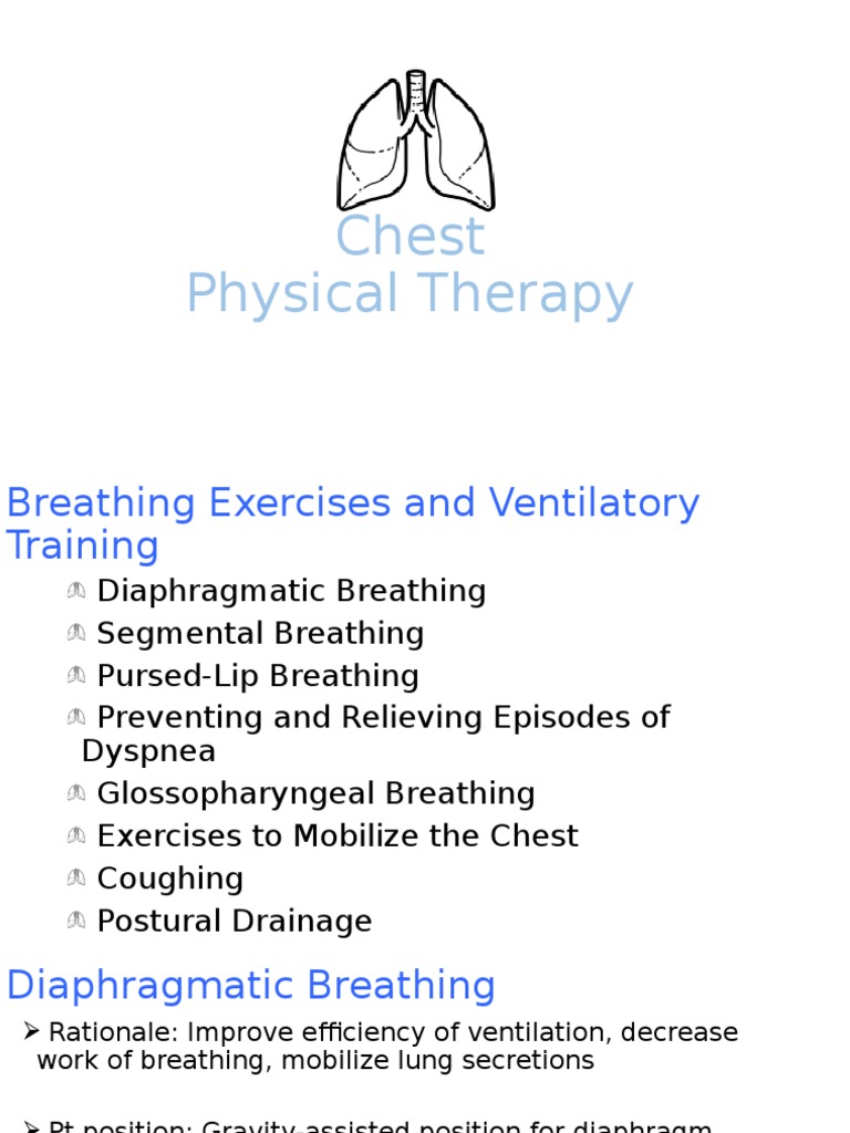 Chest Physical Therapy | PDF | Breathing | Thorax