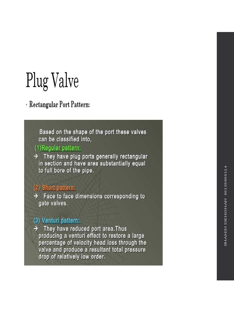 Plug Valve: Rectangular Port Pattern | PDF