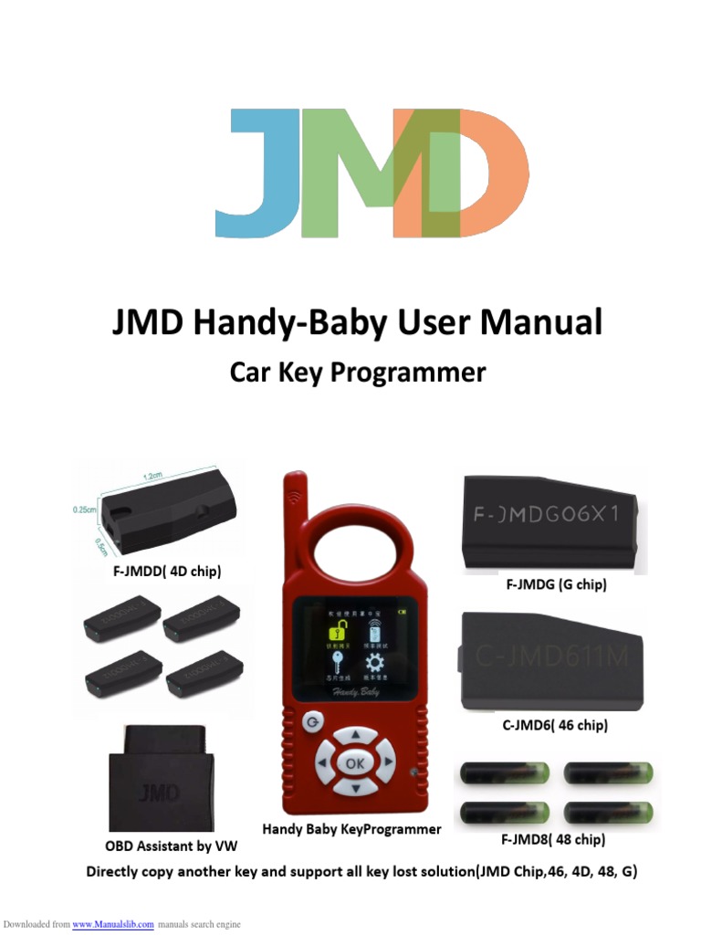 JMD Handy-Baby User Manual: Car Key Programmer | PDF | Device Driver ...