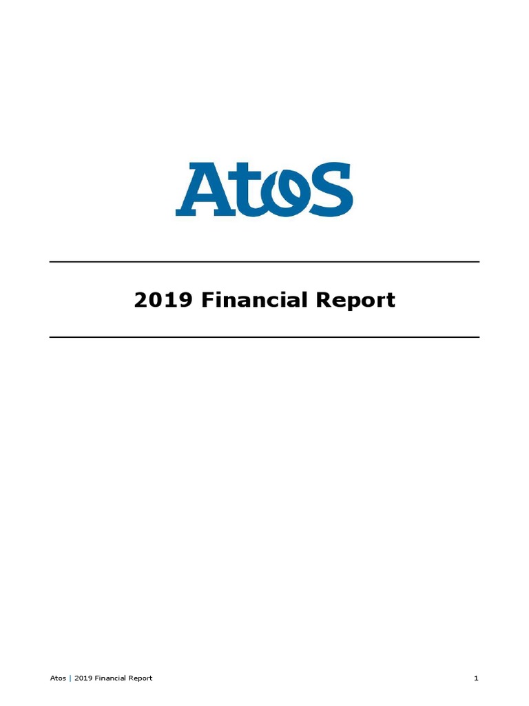 Atos 2019 Financial Report PDF | PDF | Outsourcing | Cloud Computing