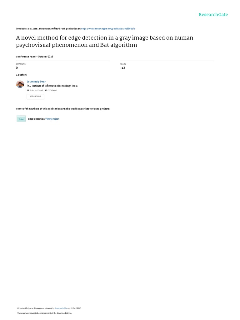 A Novel Method For Edge Detection in A Gray Image Based On Human ...