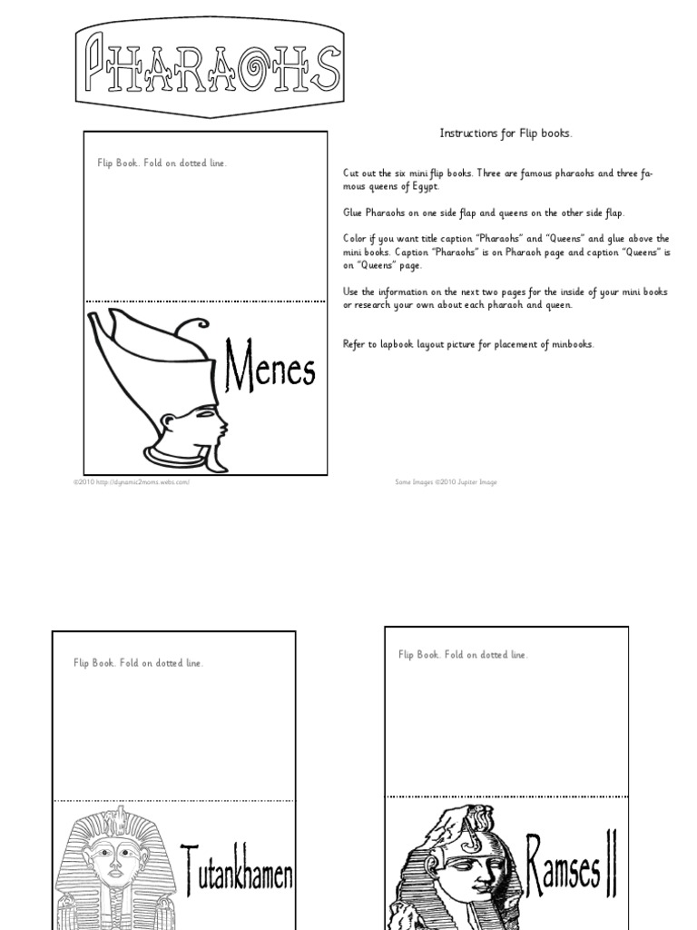 Flip Book. Fold On Dotted Line.: Instructions For Flip Books | PDF ...