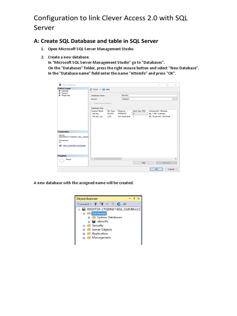 Linking Clever Access 2.0 With SQL by ODBC (English 201906) | PDF ...