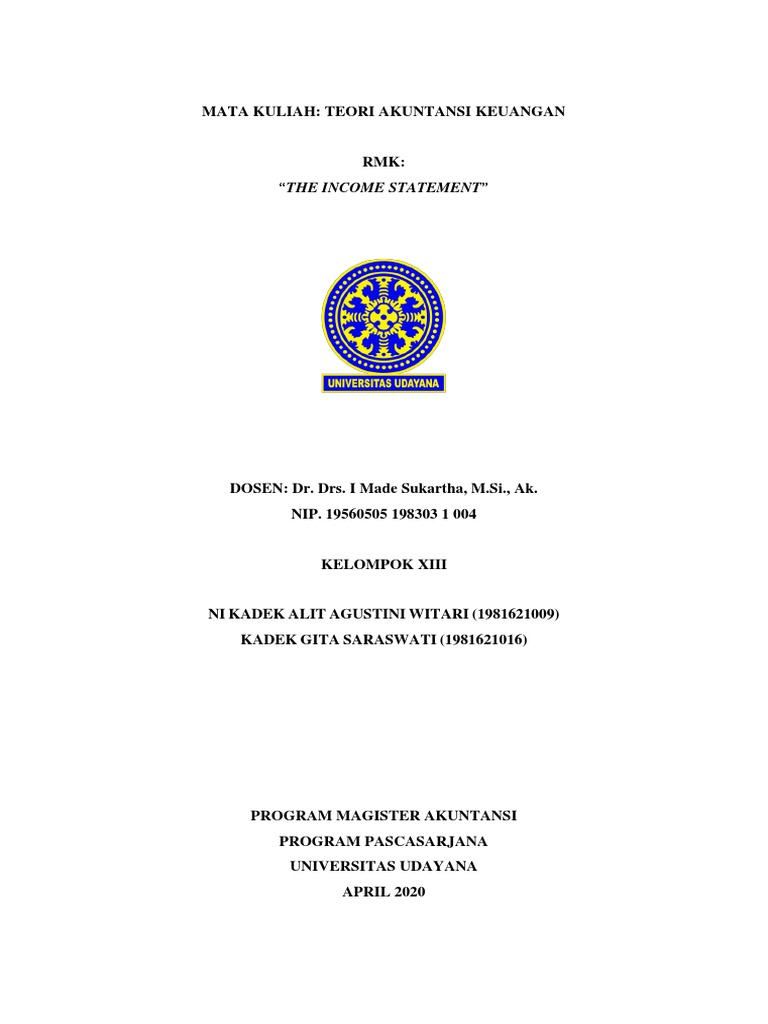 RMK Teori Ak SAP 11 (Kelompok 13) | PDF