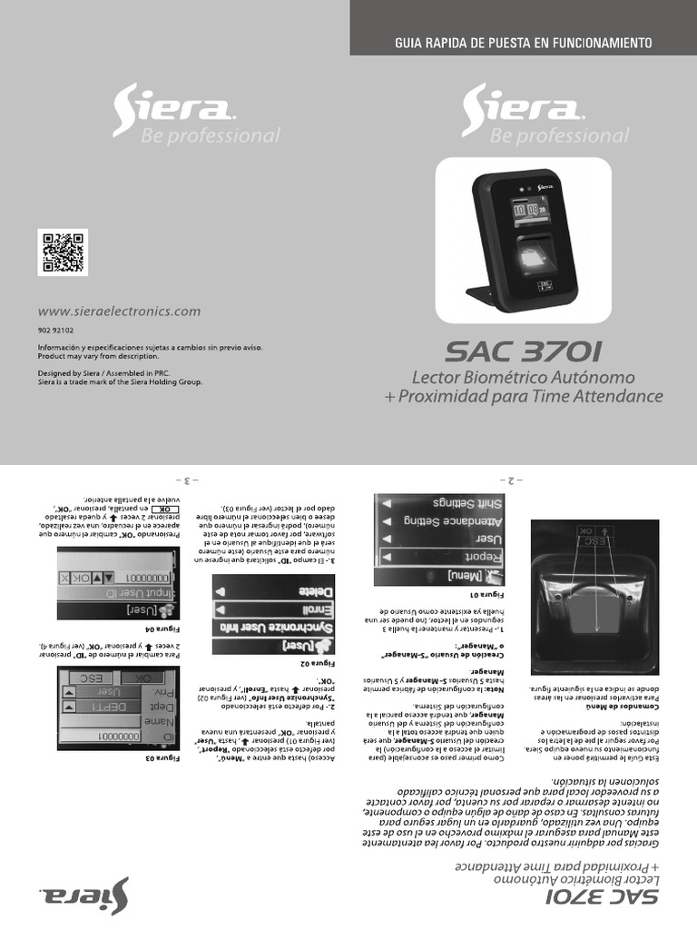 SAC 3701 Manual Español | PDF