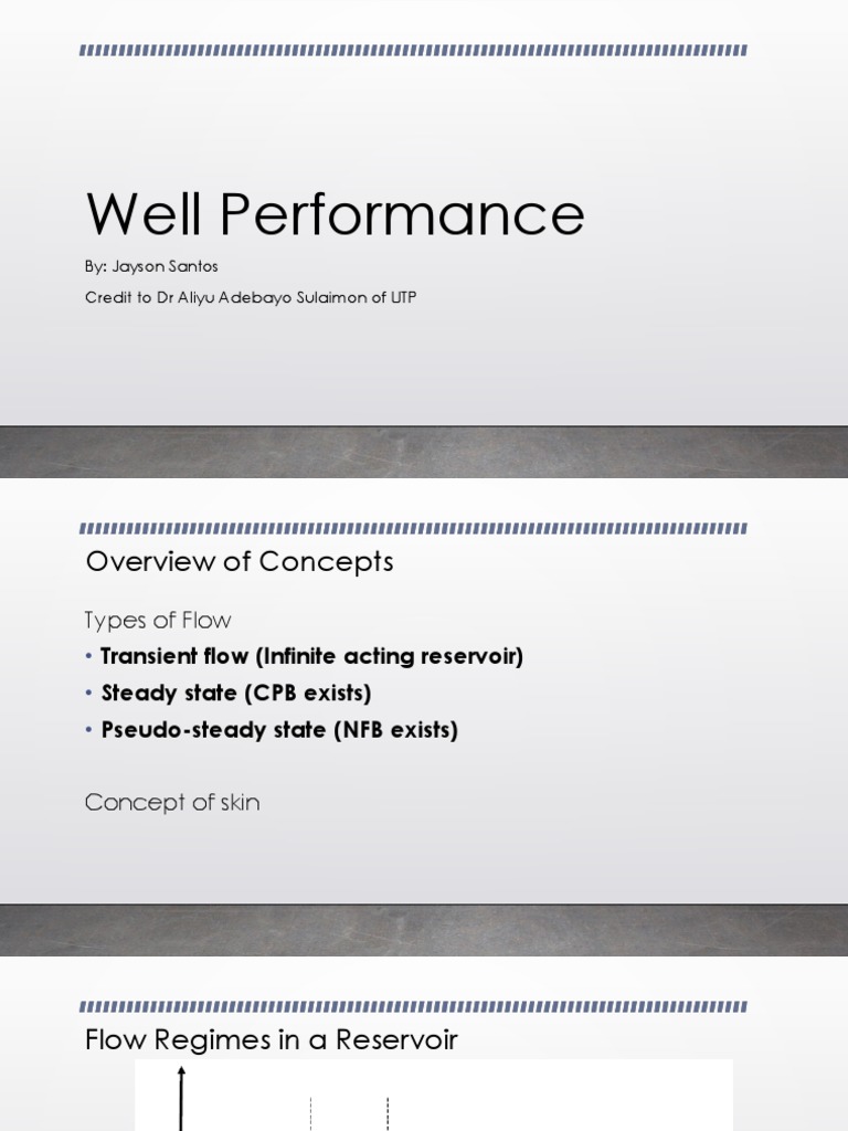 Well Performance Analysis and Flow Dynamics | PDF | Technology ...