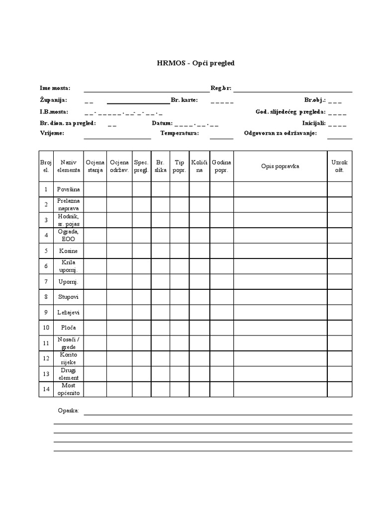 HRMOS - Obrazac Za Upis - Ocjene | PDF