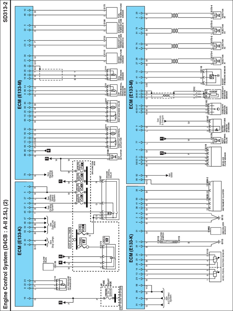 D4CB Wiring Diagram | PDF | Throttle | Engines