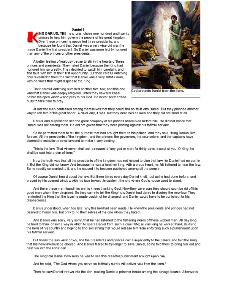 Daniel 6 | PDF