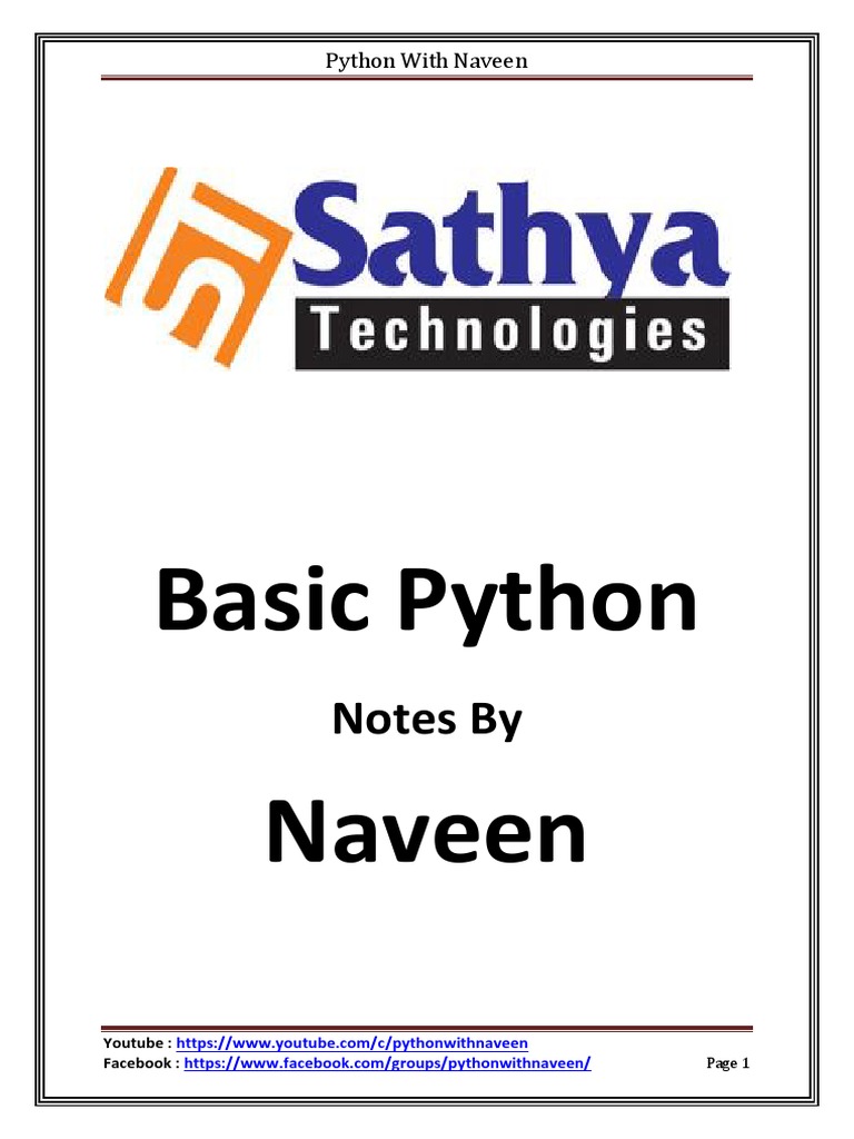 Basic Python | PDF | Reserved Word | Variable (Computer Science)