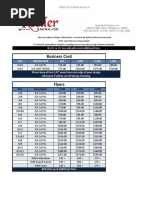 Screen Printing Price Chart | PDF