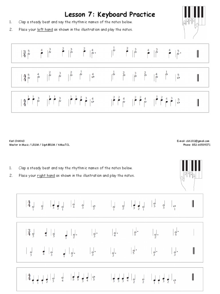 L7 - Keyboard Practice | PDF