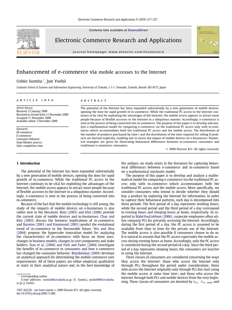 E Commerce-Research | PDF | E Commerce | Internet