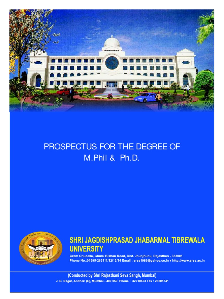 College of PHD Prospectus A4 Size | PDF | Thesis | Doctor Of Philosophy