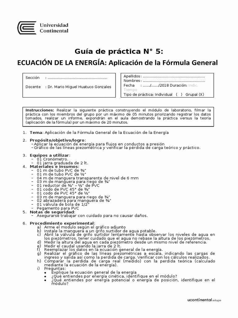 GUÍA PRÁCTICA 05-Aplicación de La Fórmula General | PDF | Ingeniería ...