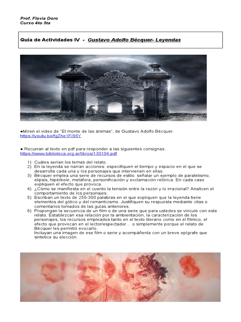 Guía IV-Bécquer Leyendas | PDF