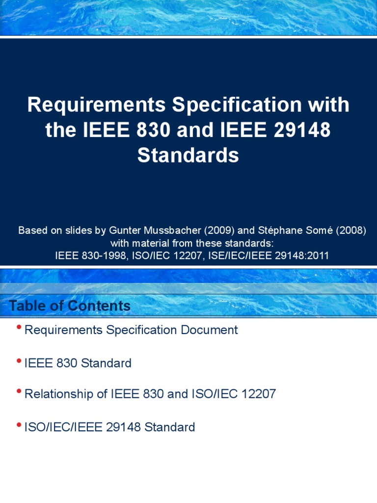 1.3-IEEE Standards Plus Tools | PDF | Specification (Technical Standard) | Verification And ...