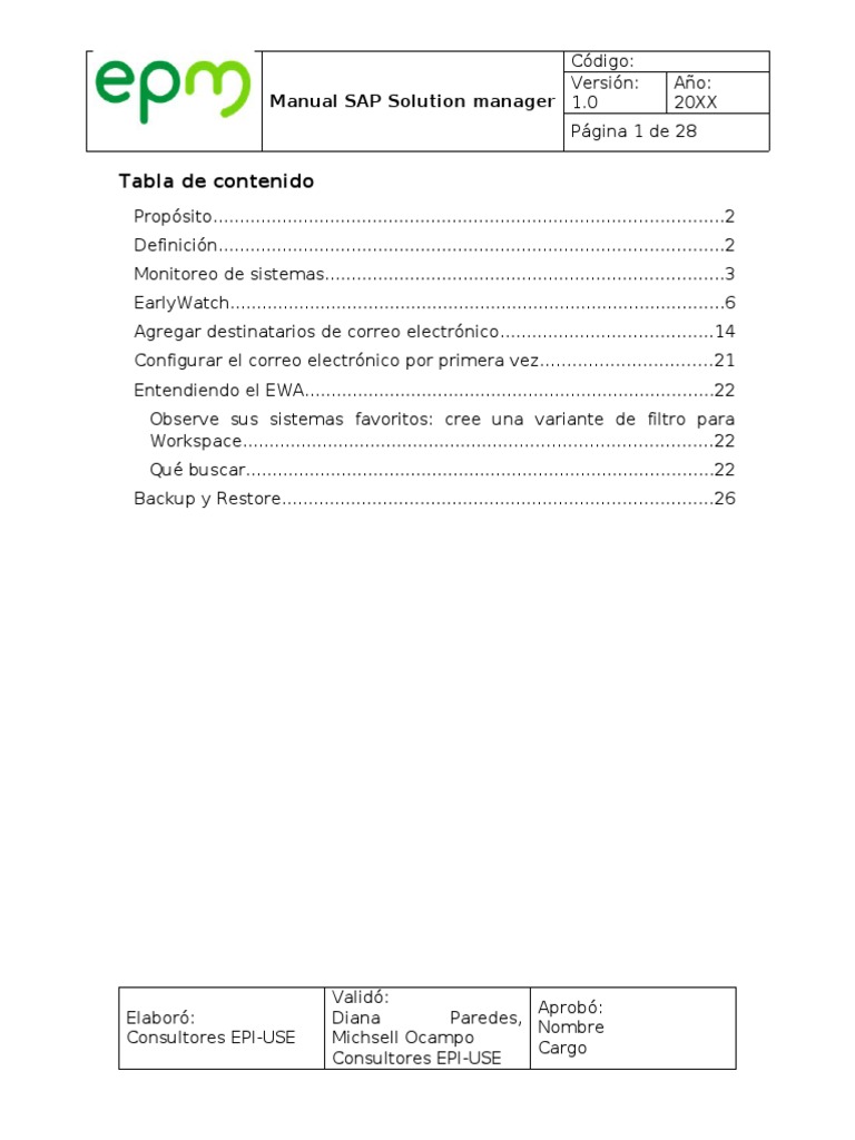 Manual SAP Solman | PDF | Apoyo | Sap Se