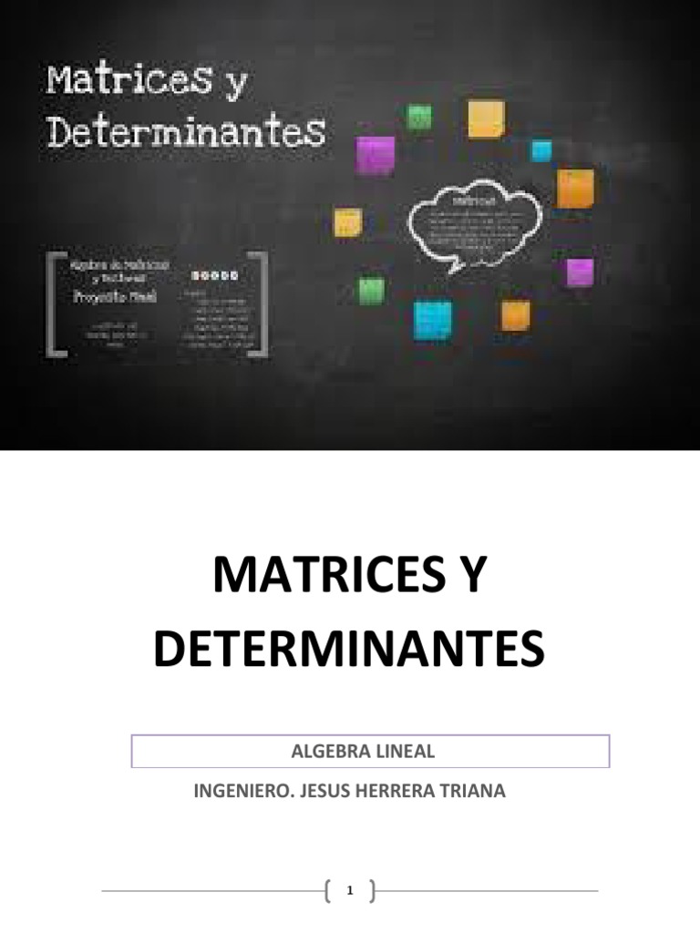 Matrices y Determinantes 2 PDF | PDF | Determinante | Sistema de ...