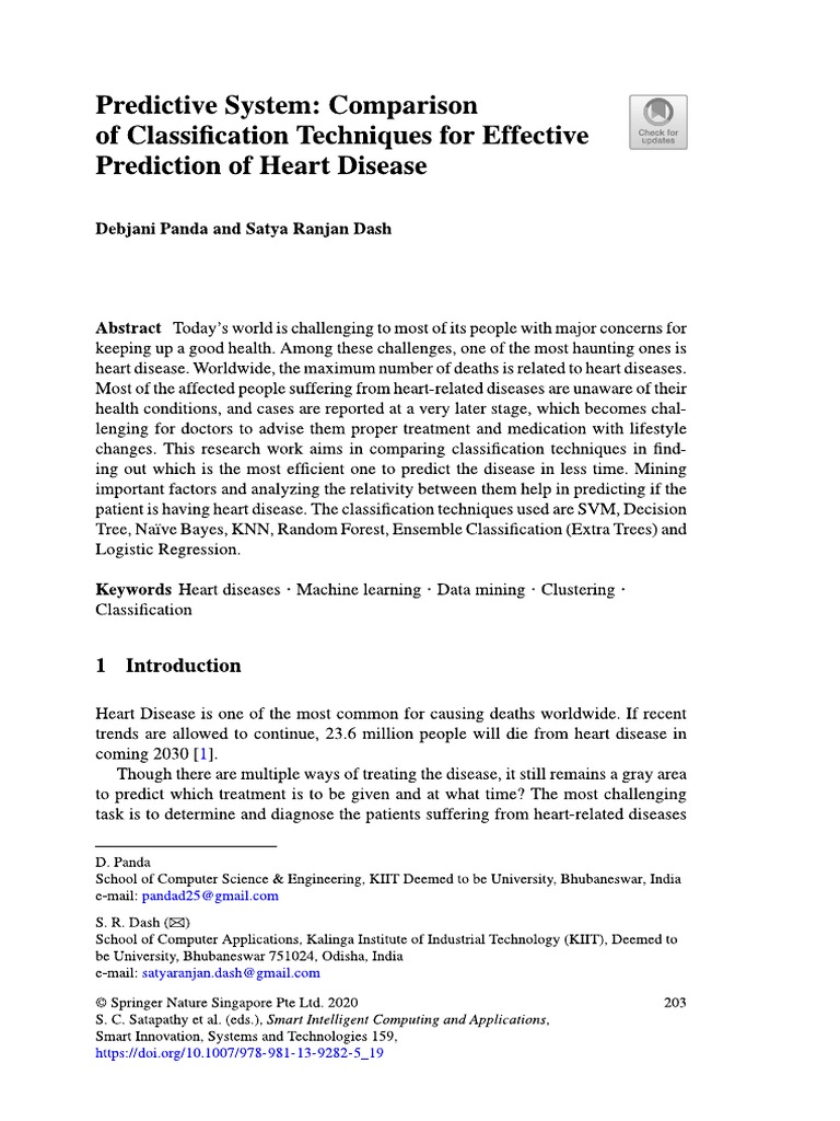 Prediction Heart Disease | PDF