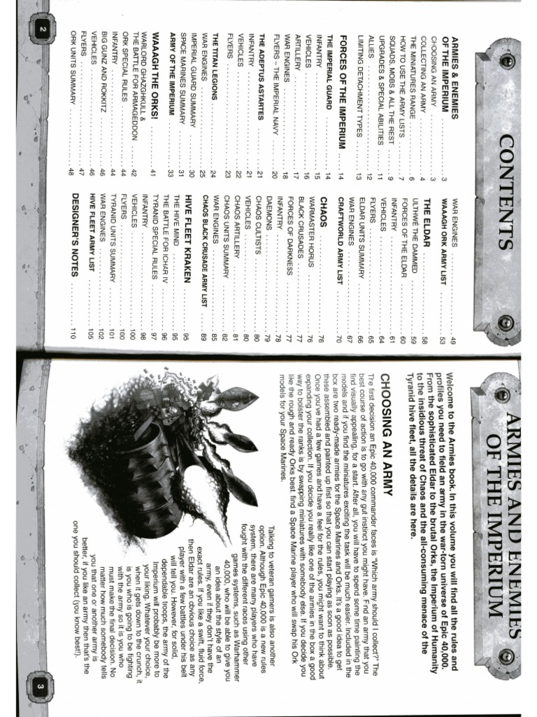 Epic 40k - Armies Book PDF | PDF
