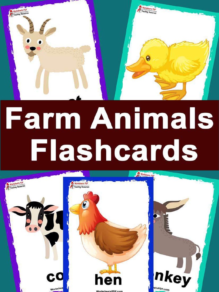 Farm Animals Flashcards | PDF
