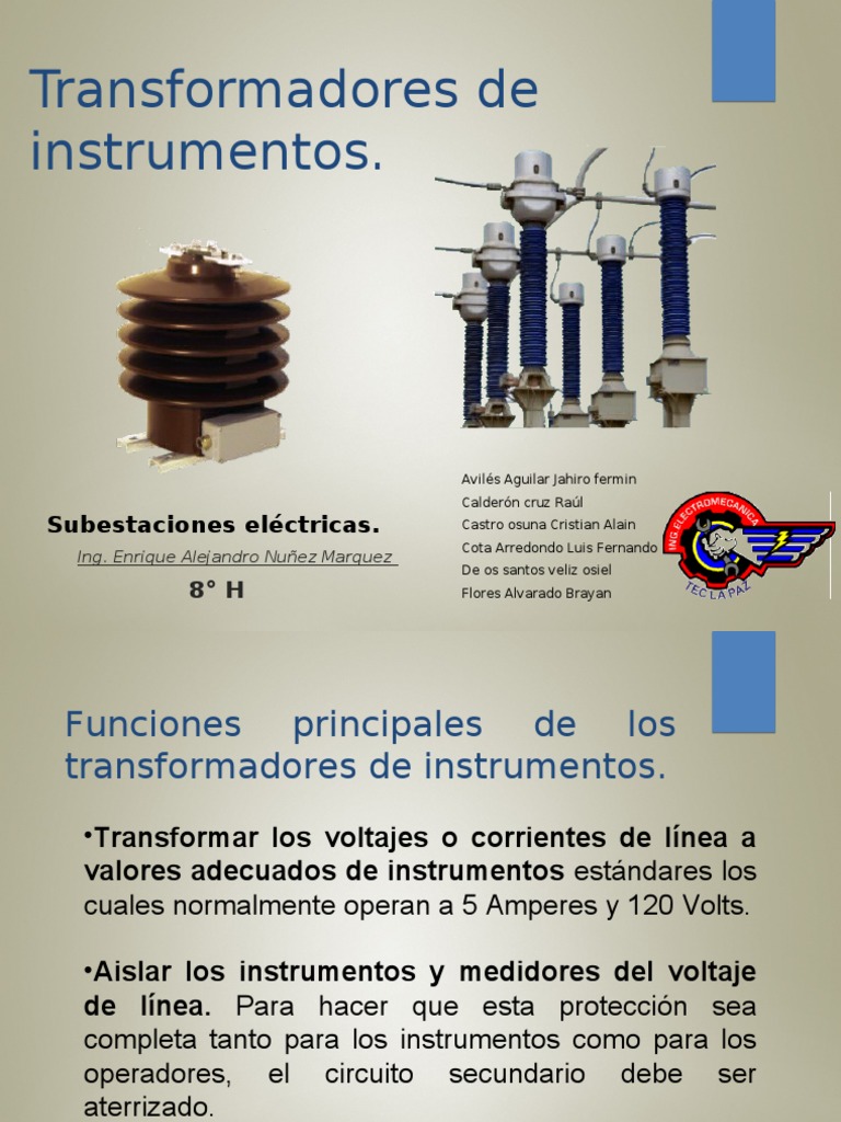 Transformadores de Instrumento - Final | PDF | Transformador | Corriente eléctrica