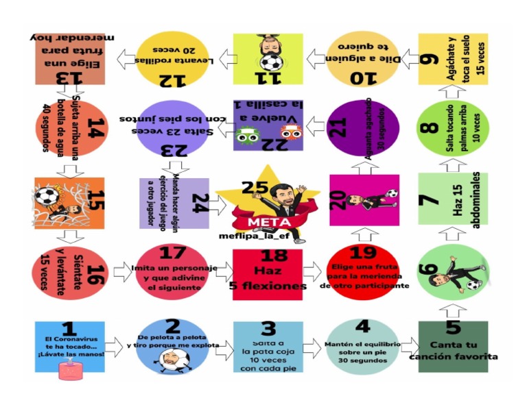 Juego de La Oca Hábitos Saludables. | PDF